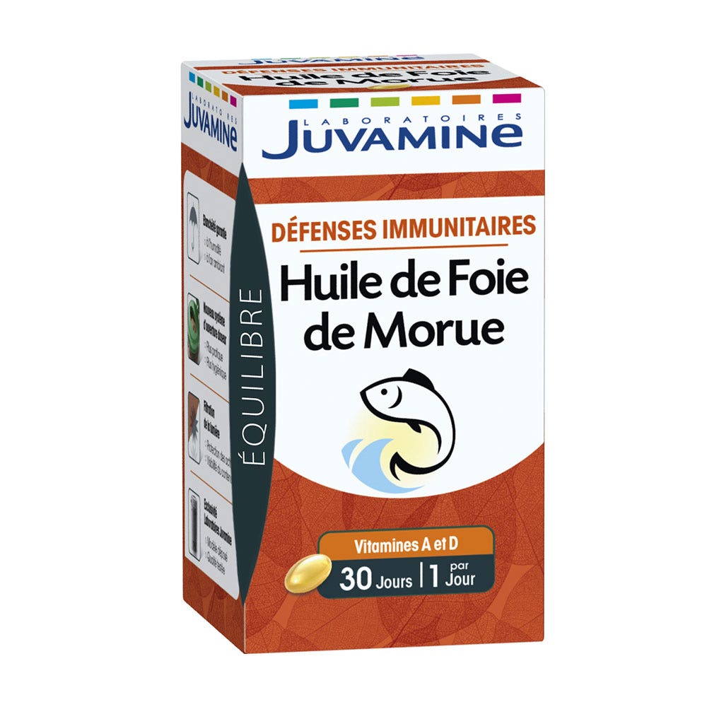 Juvamine Immunity Juvamine Cod Liver Oil 30 Capsules - Easypara