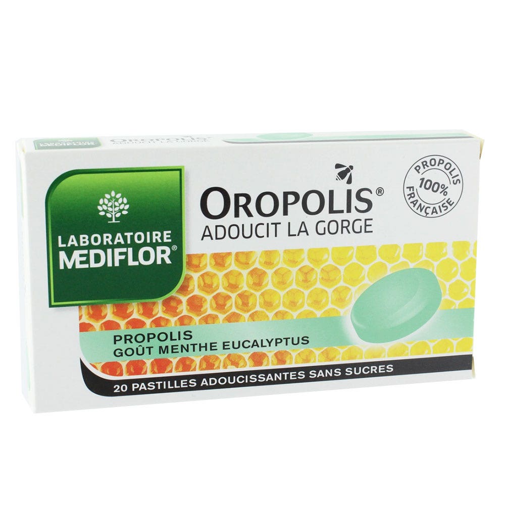 Oropolis Propolis Mint Eucalyptus Flavour Lozenges X20 Gout Menthe ...