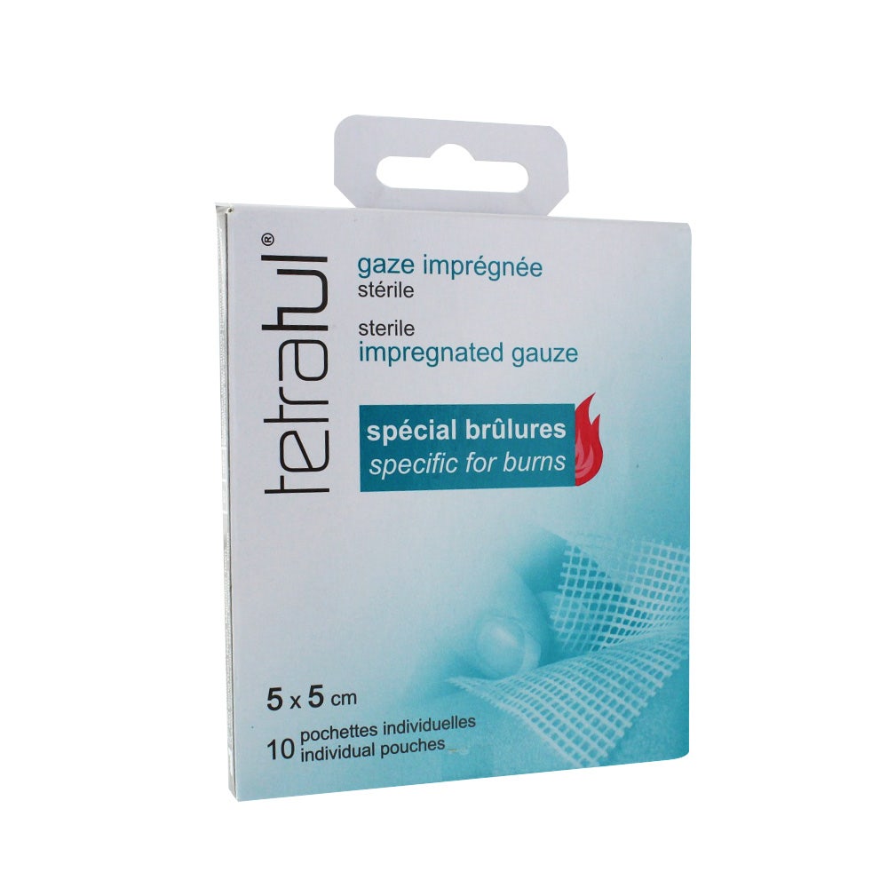 Soineo Tetra Tul 10 Impregnated Tulle Gauze Dressings Special Burns ...
