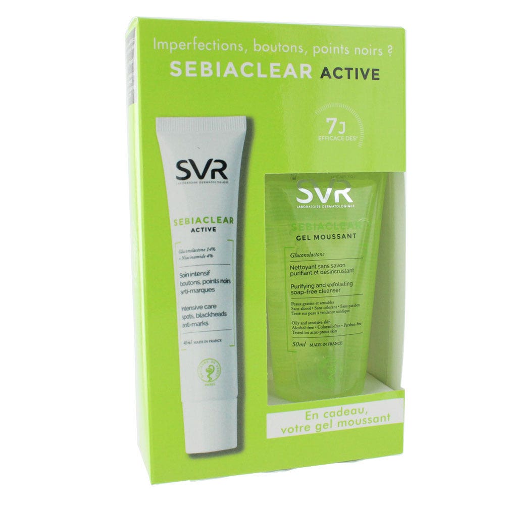 Svr Active Kit Intensive Care Anti Spots Blackheads And Marks + Foaming ...