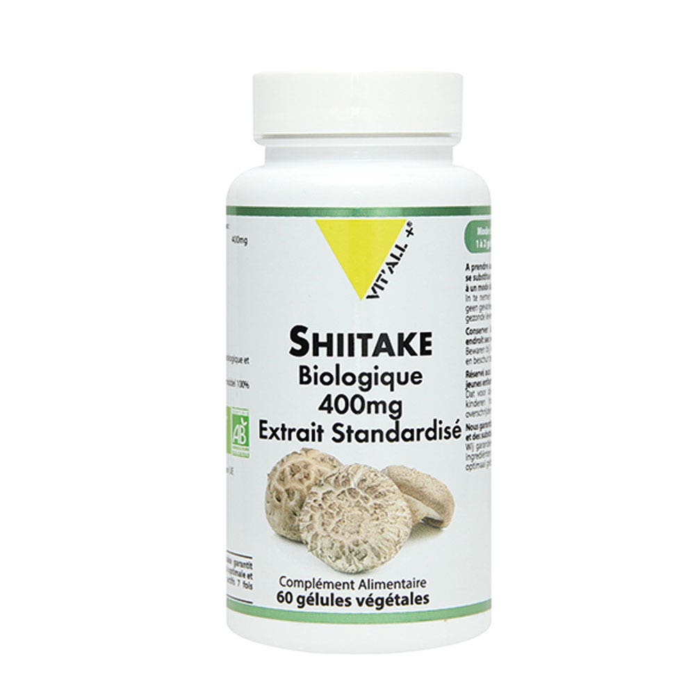 Vit'All+ Organic Shiitake 60 capsules - Easypara
