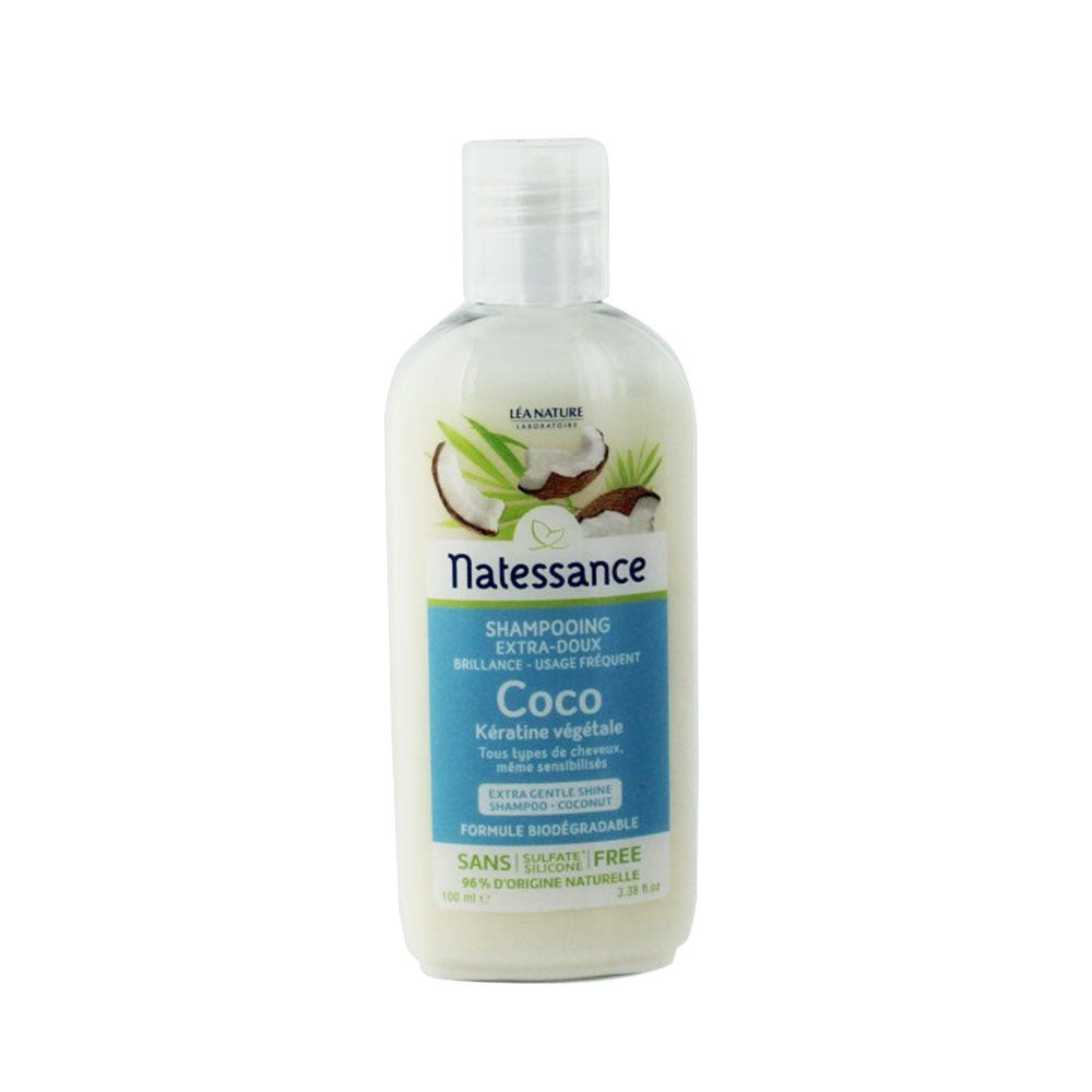 Natessance Coco Vegetable Keratin and Shine Shampoo 100ml - Easypara