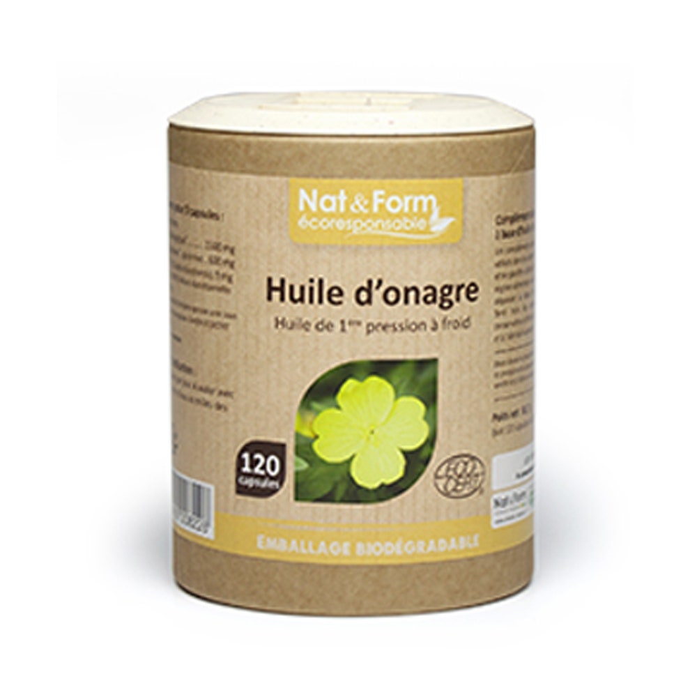 Nat&Form EVENING PRIMROSE OIL BIO 120 capsules - Easypara