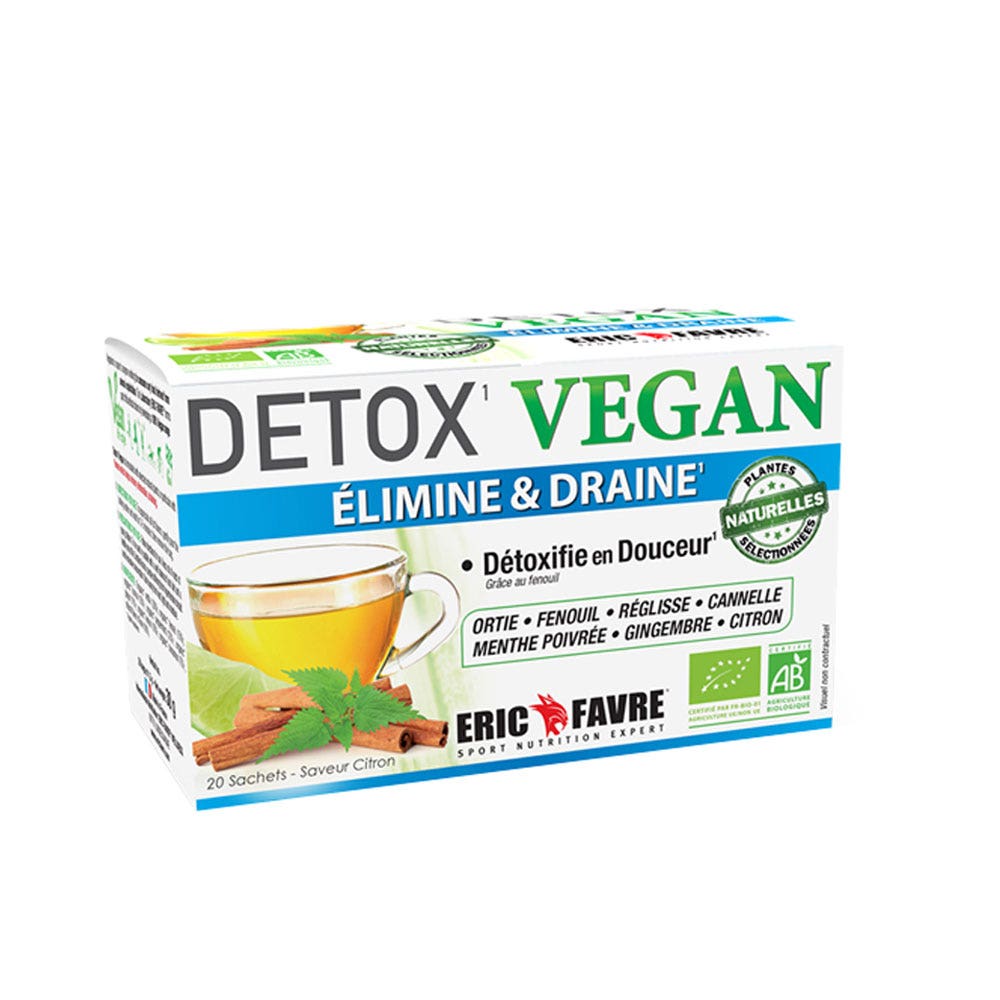 Eric Favre Detox Vegan Herbal Tea 20 Sachets - Easypara