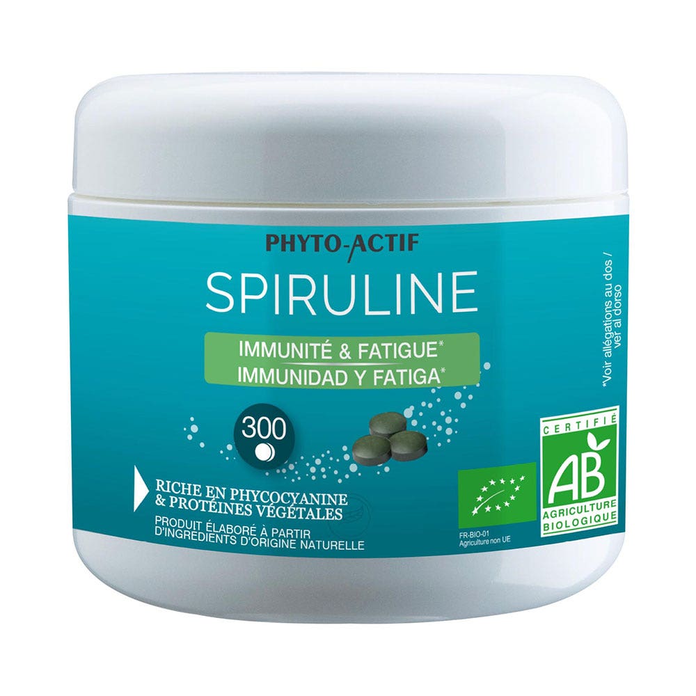 Phyto-Actif Spiruline Ecocert 300 Tablets - Easypara