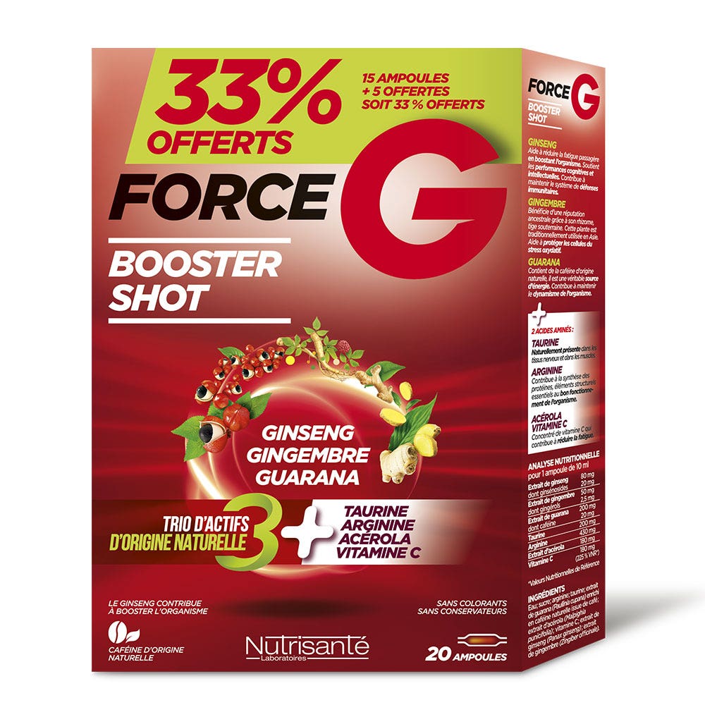 Nutrisante Force G Power Max 20 Phials / 200ml - Easypara