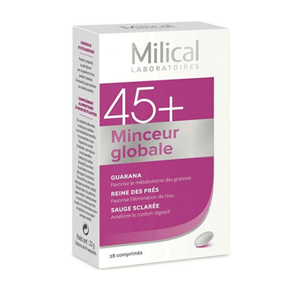 Milical MILICAL 45+ MINCEUR GLOBALE 28 COMPRIMES - Easypara