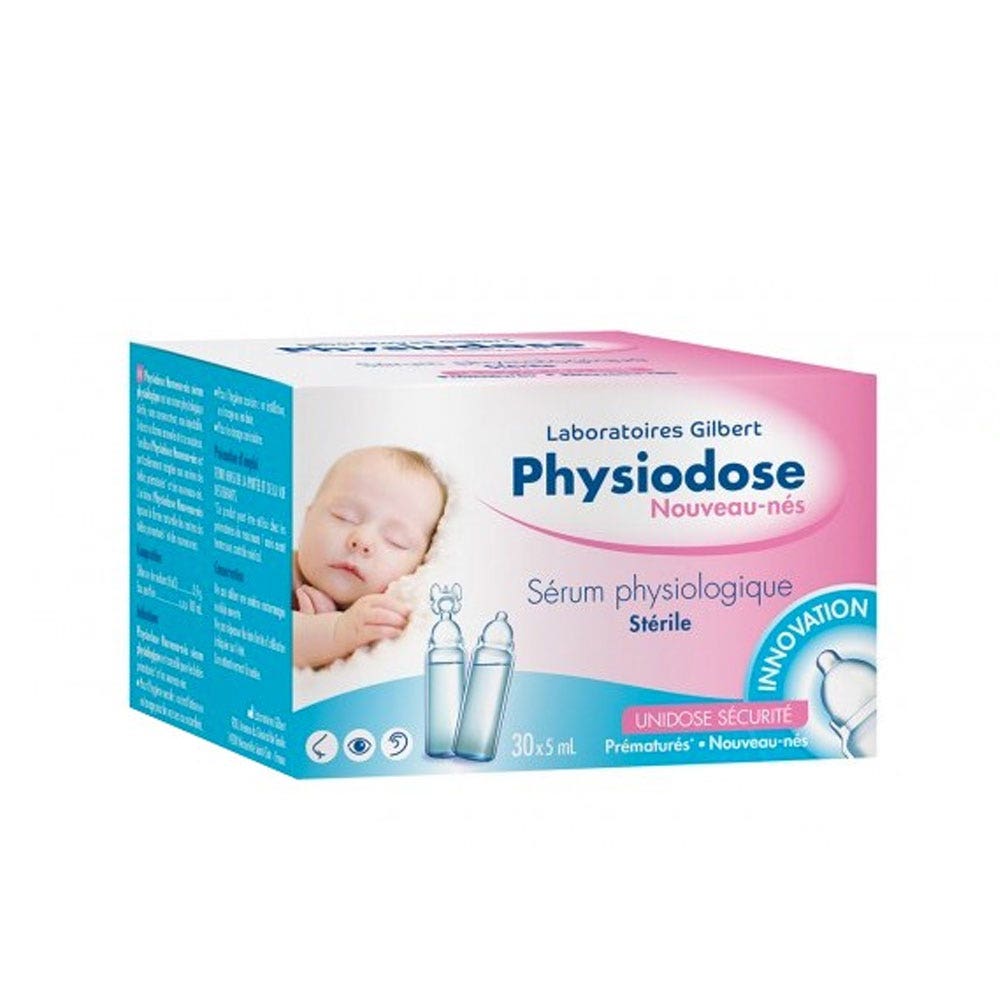 Gilbert Physiodose Sterile Physiological Solution for newborns Nouveau ...