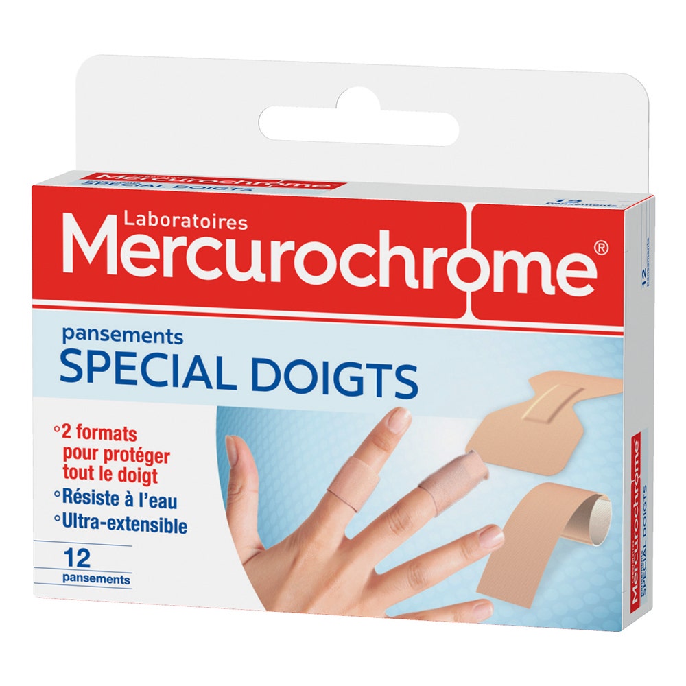 Mercurochrome Finger Plasters x12 - Easypara