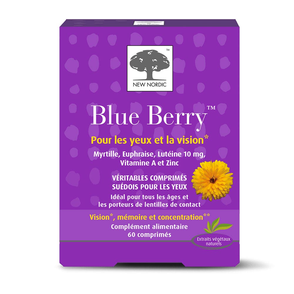 New Nordic Blue Berry Eyebright 60 Tablets 60 Comprimes - Easypara