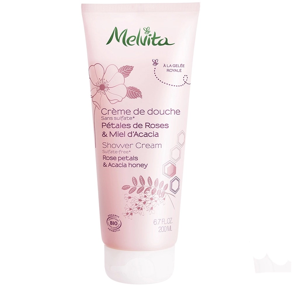 Melvita Shower Cream Rose Petals And Acacia Honey 200ml - Easypara