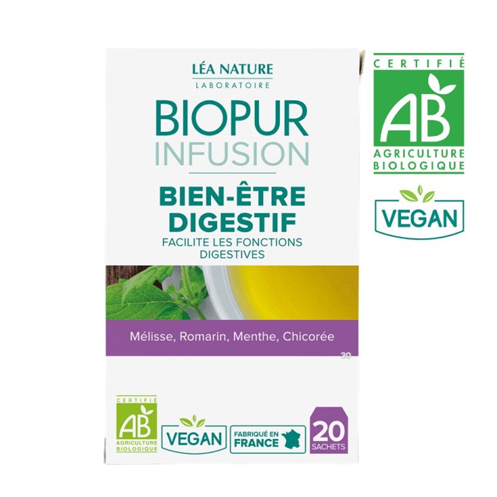 Biopur Organic Infusion Digestive Comfort X 20 Bags - Easypara