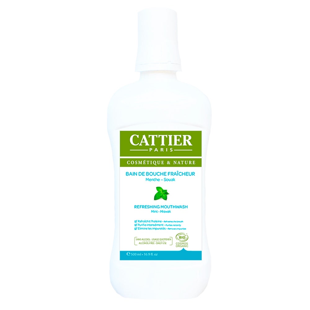Cattier Organic Refreshing Mouthwash 500ml - Easypara