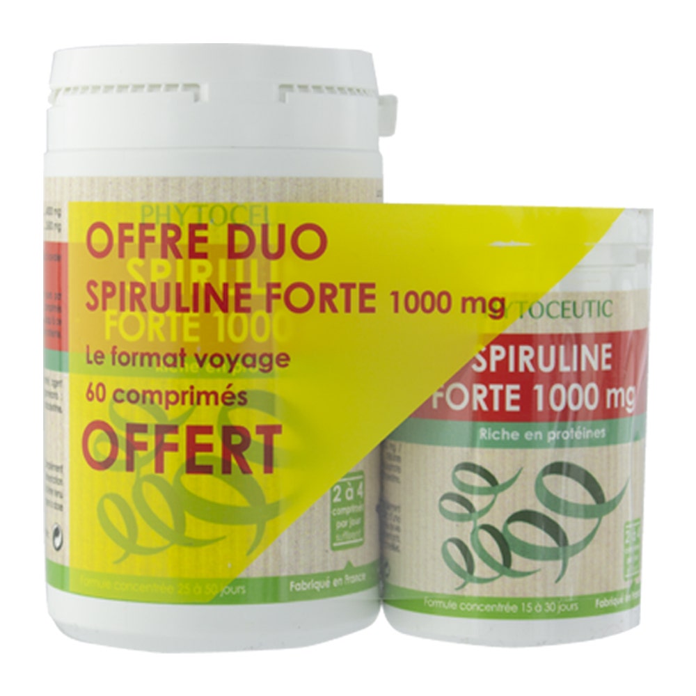 Phytoceutic Spiruline Forte X 100 Tablets 1000 mg - Easypara