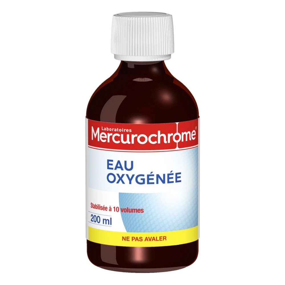 Mercurochrome Oxygenated Water Stabilized at 10 Volumes 200ml - Easypara