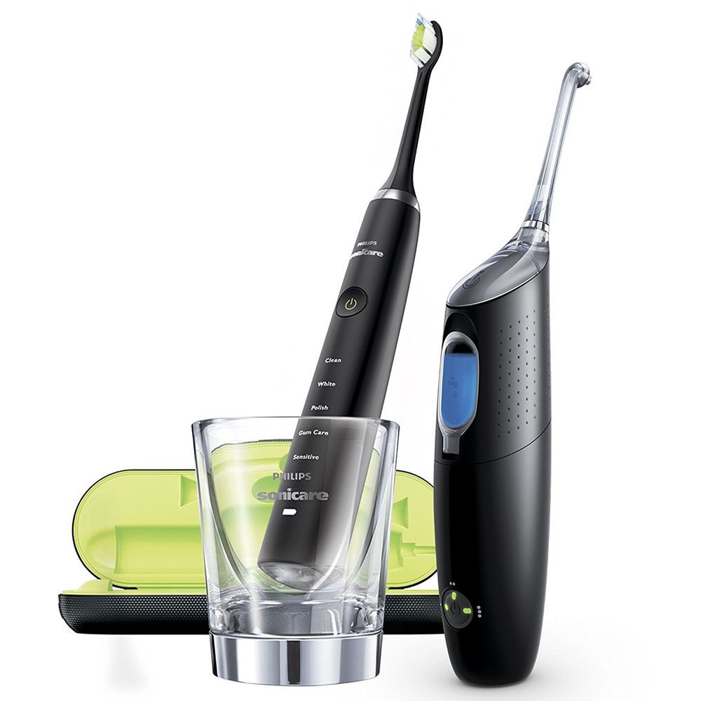 Diamondclean Electrc Toothbrush + Airfloss Ultra Black Sonicare ...