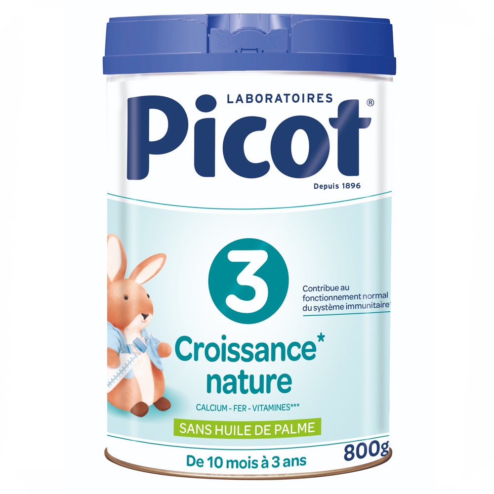 Picot 3 Natural Growth Milk Powder 10 Months to 3 Years 800 g - Easypara