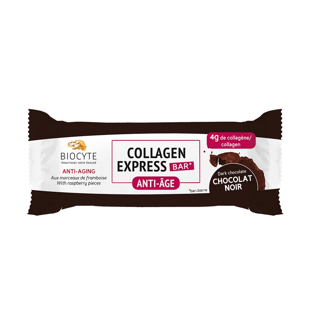 Biocyte Collagen Express Bars Anti-ageing Dark Chocolate X 6 - Easypara