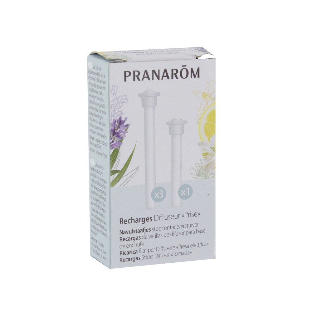 Pranarôm Diffusion Kit De Recharge Pour Diffuseur Prise 3 Tiges + 1 Tige 3x30ml - Easypara