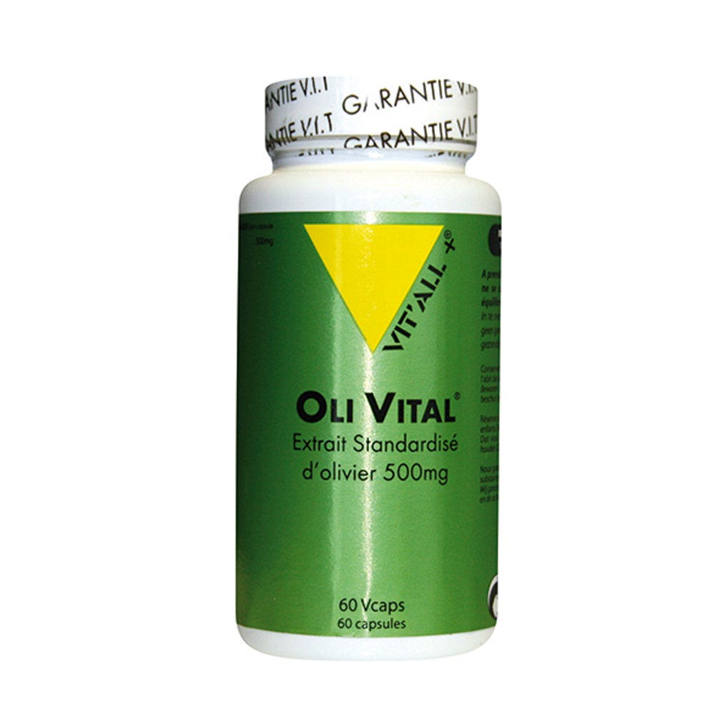 Vit'All+ Oli Vital Standardised Olive Extract 500mg 60 capsules - Easypara