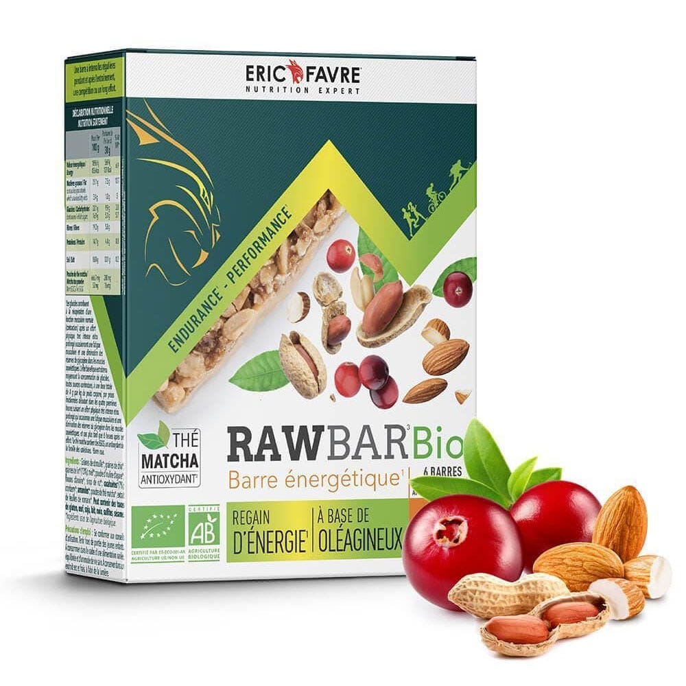Eric Favre Raw Bar Bioes Cranberry Almond Peanut 6 bars of 30g - Easypara