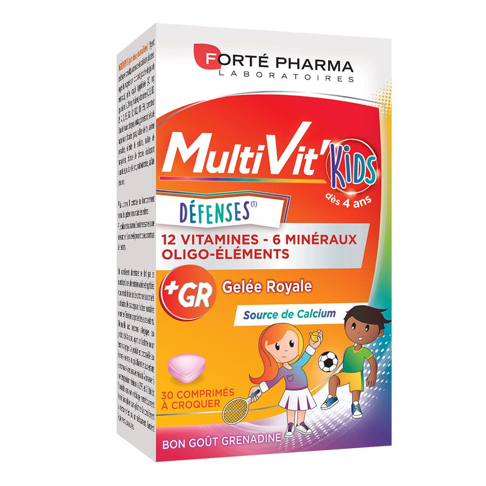 Forté Pharma MultiVit'4G Immune Defense 30 Chewable tablets - Easypara