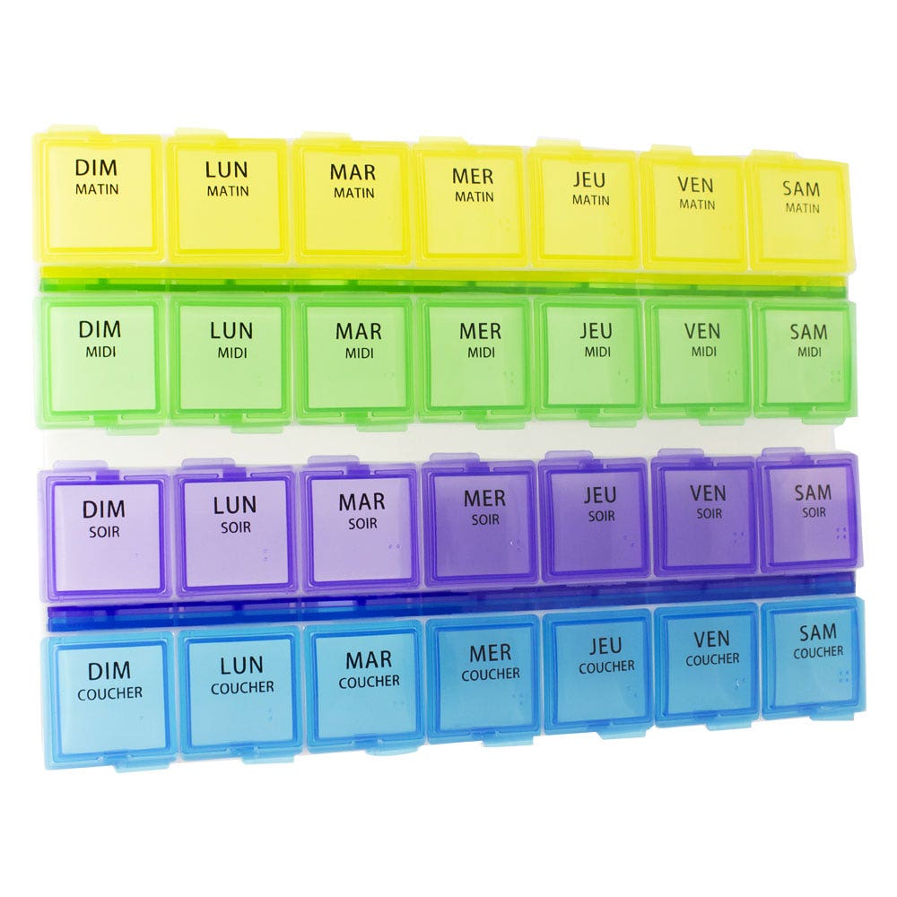 Estipharm Flat Pill Box x 7 Days - Easypara