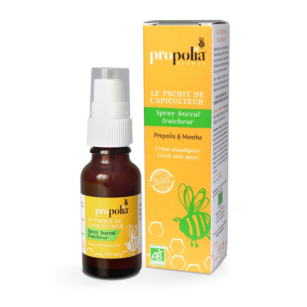 Propolia Mouth Spray Organic Propolis And Mint 20ml - Easypara