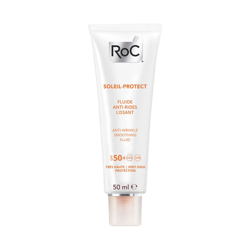 Roc Solaire Protect Anti Wrinkle Smoothing Fluid Spf50+ 50ml - Easypara