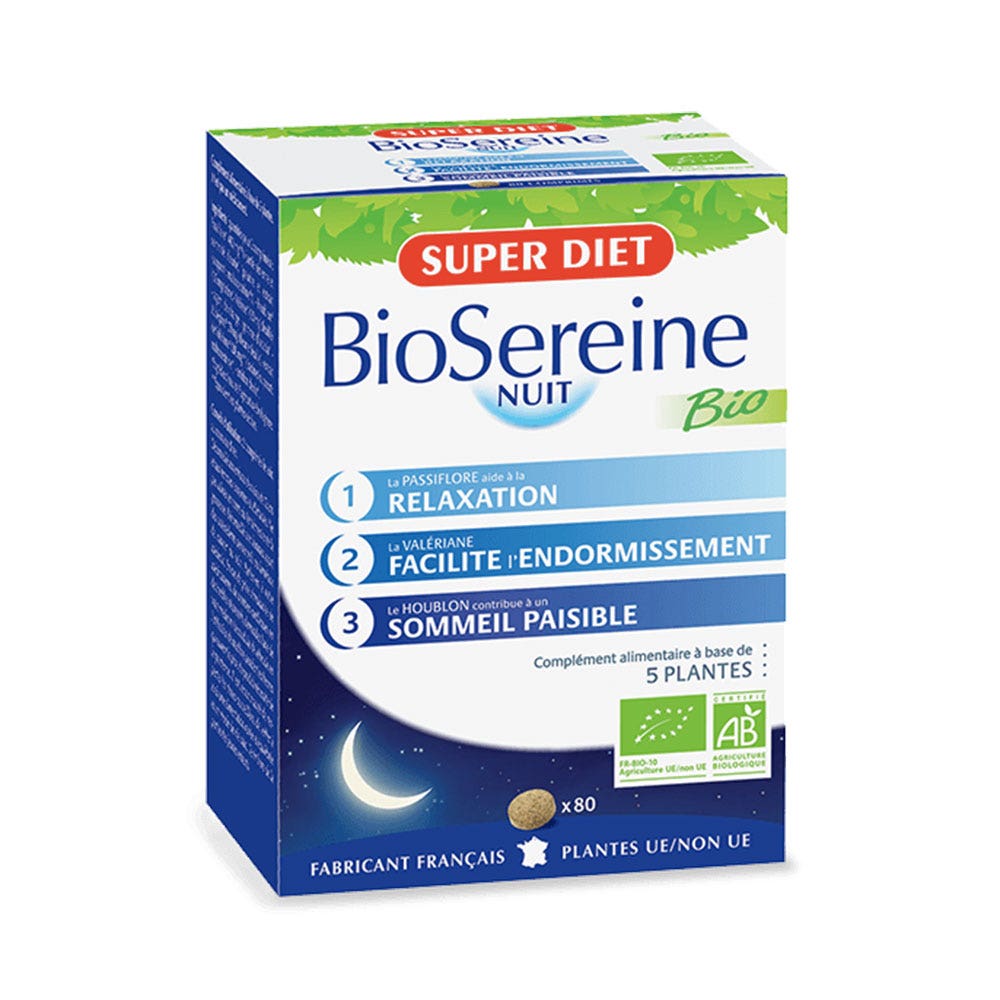 Superdiet Biosereine Night Bio 80 Tablets - Easypara