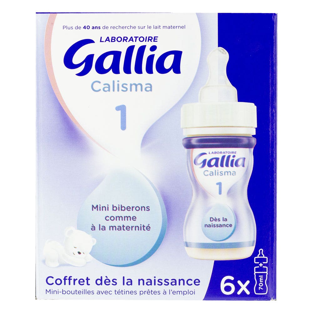 Gallia Mini Bottles Liquid Milk 0 To 6 Months Calisma 1 6x70ml - Easypara