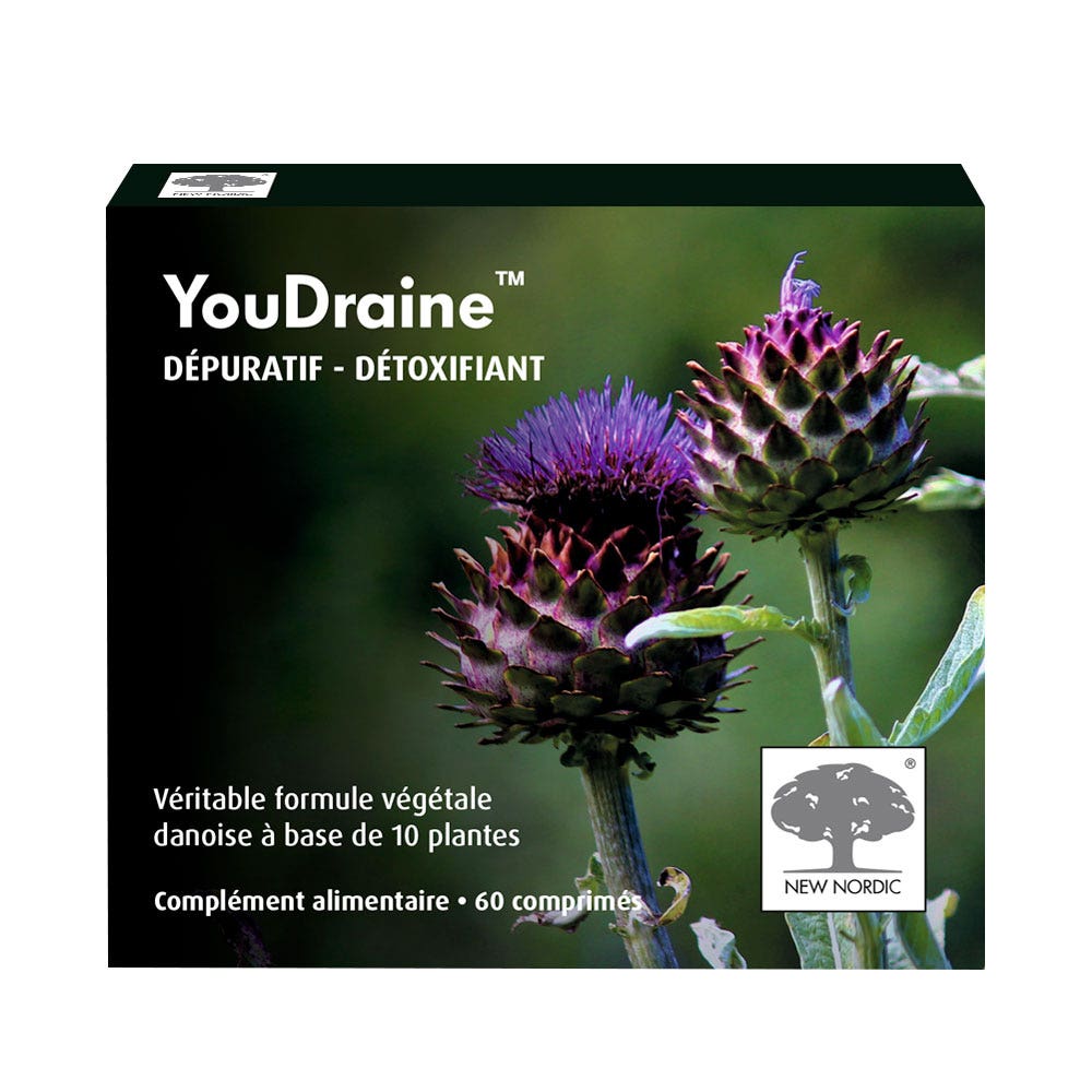 New Nordic Youdraine 60 Detoxifying Depurative Tablets - Easypara