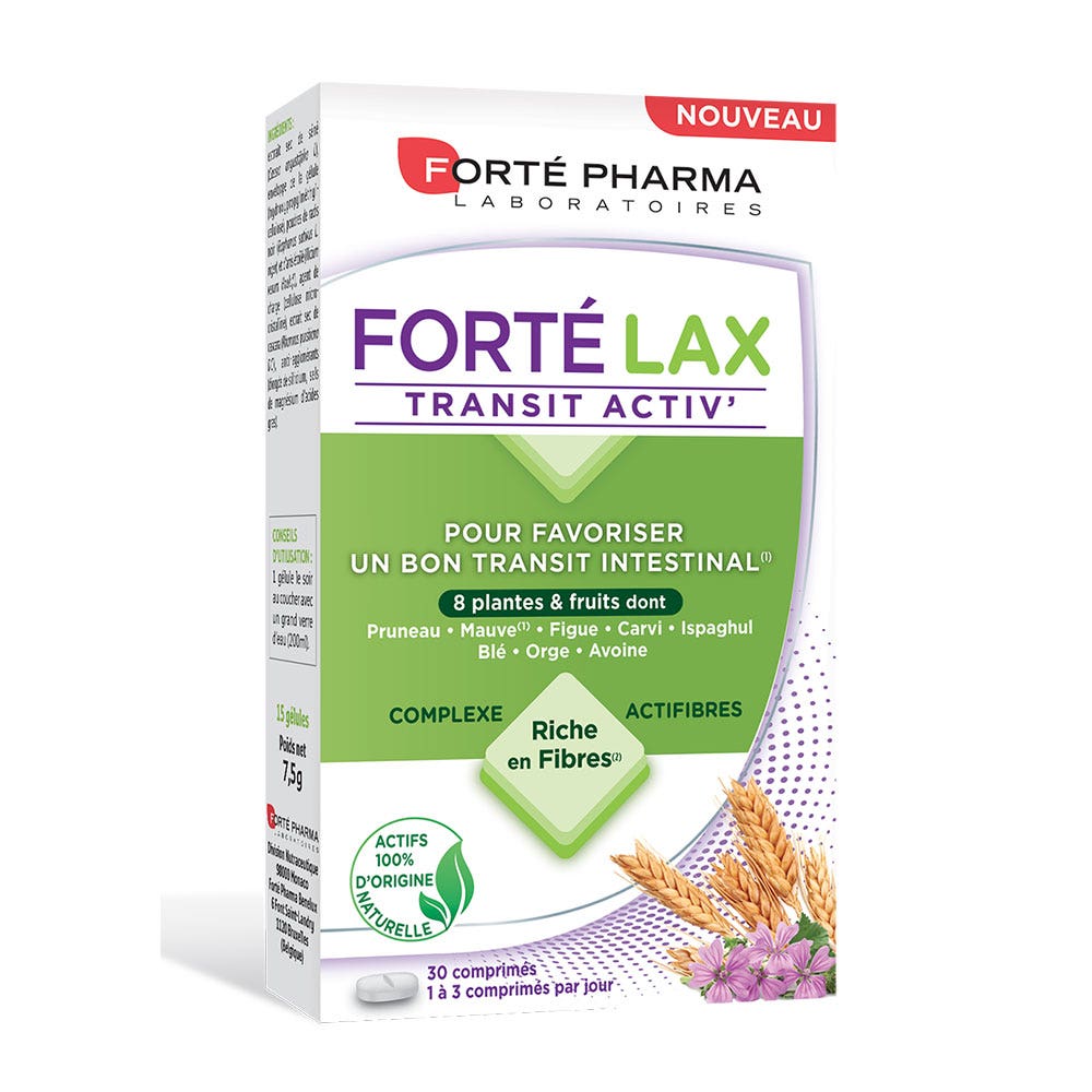 Forté Pharma Forte Lax Transit Activ' 30 tablets - Easypara