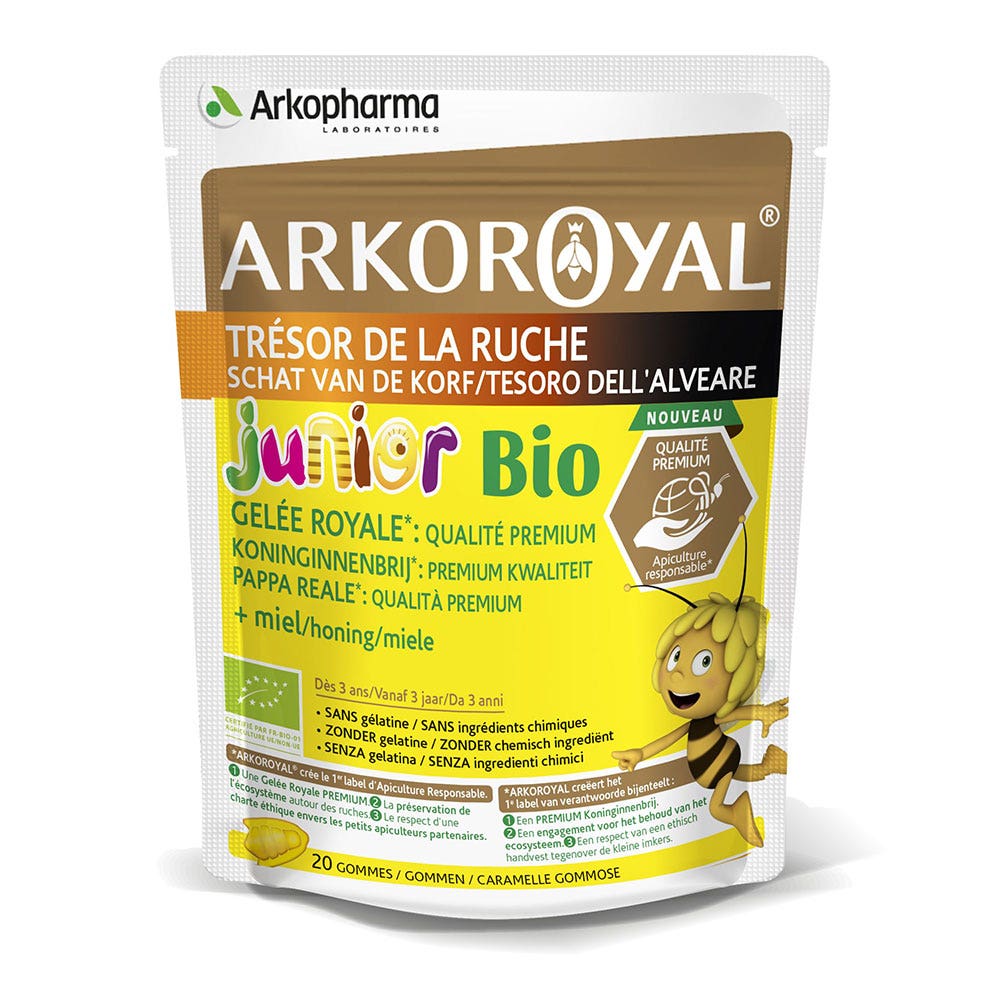 Arkopharma Junior Royal Jelly Gums X20 20 gommes - Easypara