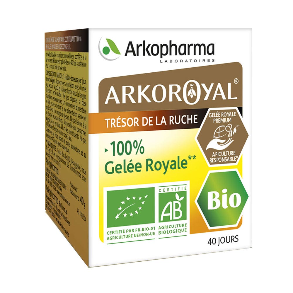 Arkopharma Arkoroyal Organic Royal Jelly Pot de 40g - Easypara