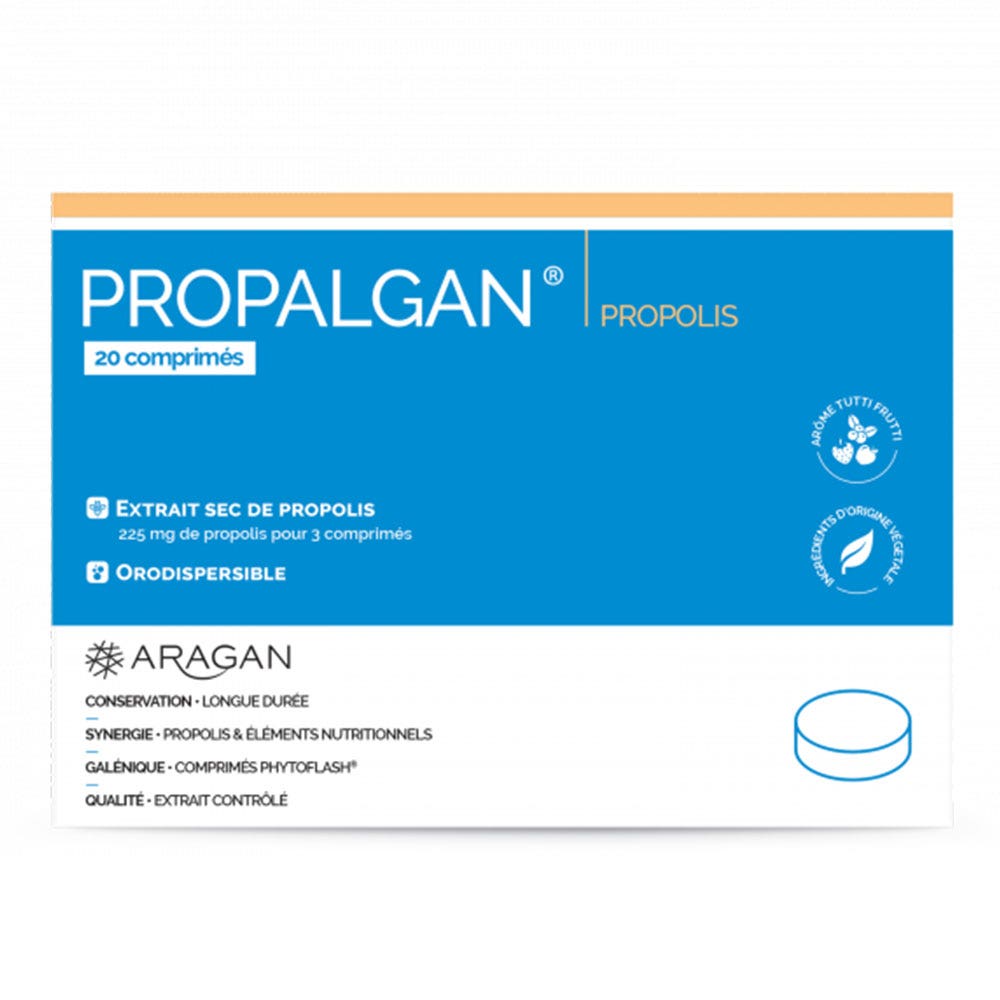 Aragan Propalgan Propolis 20 Tablets 70 mg - Easypara