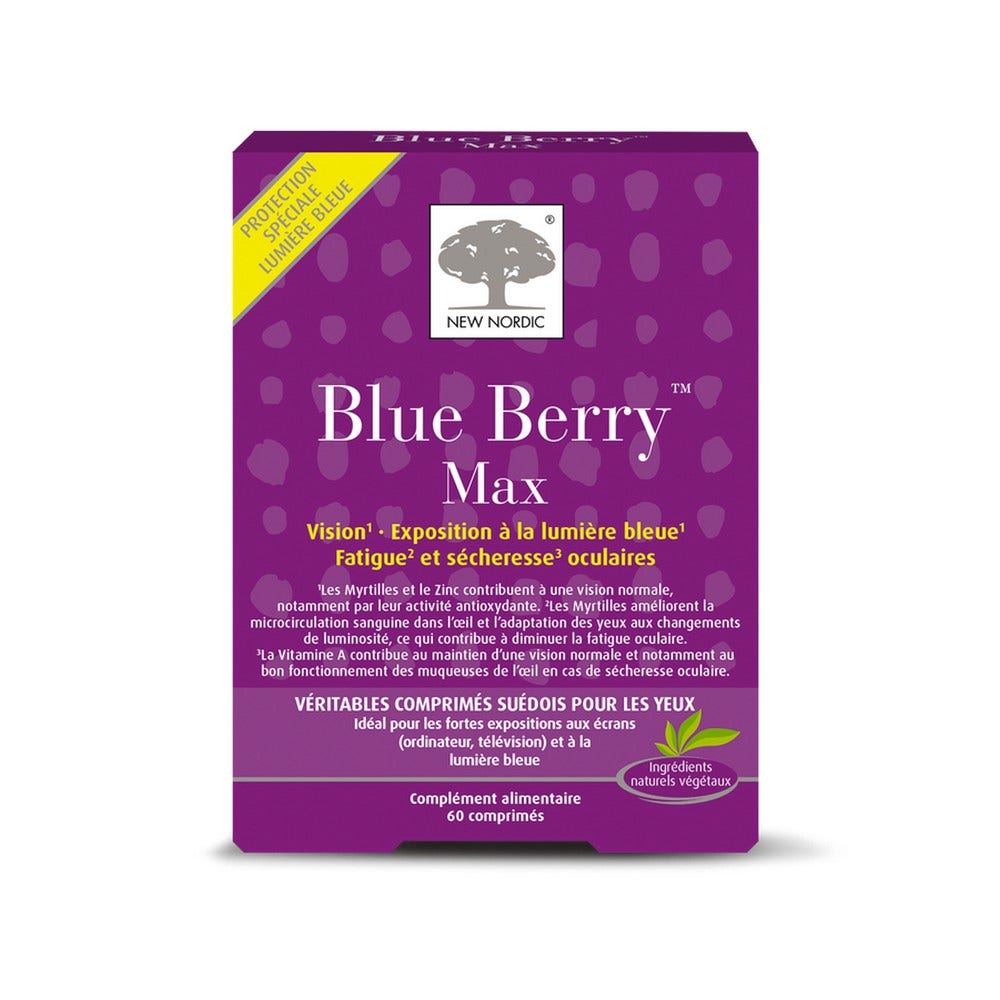 New Nordic Blue Berry Max 60 Tablets - Easypara