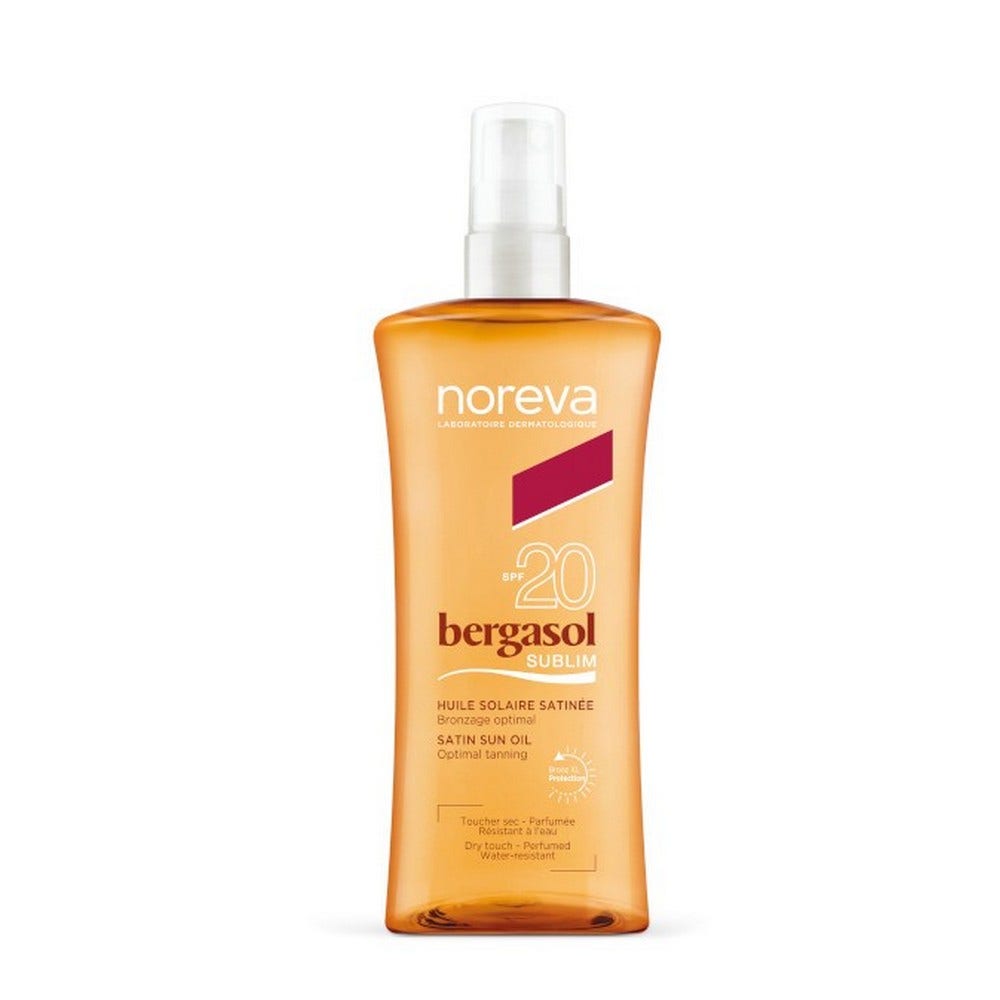 Noreva Bergasol Sunscreens Satin Oil SPF20 Optimal Tan 125ml - Easypara