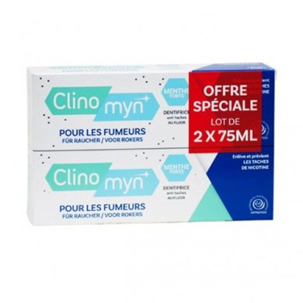 Clinomyn Toothpaste For Smokers 2x75ml - Easypara