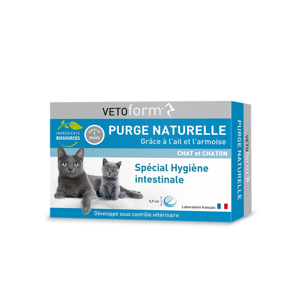Vetoform Cats Purge Kitten 20 tablets - Easypara