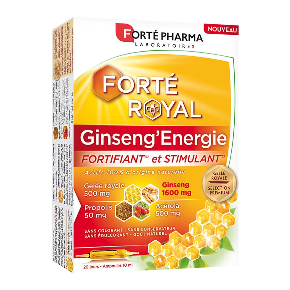 Forté Pharma Forté Royal Ginseng Energy 20 ampoules - Easypara