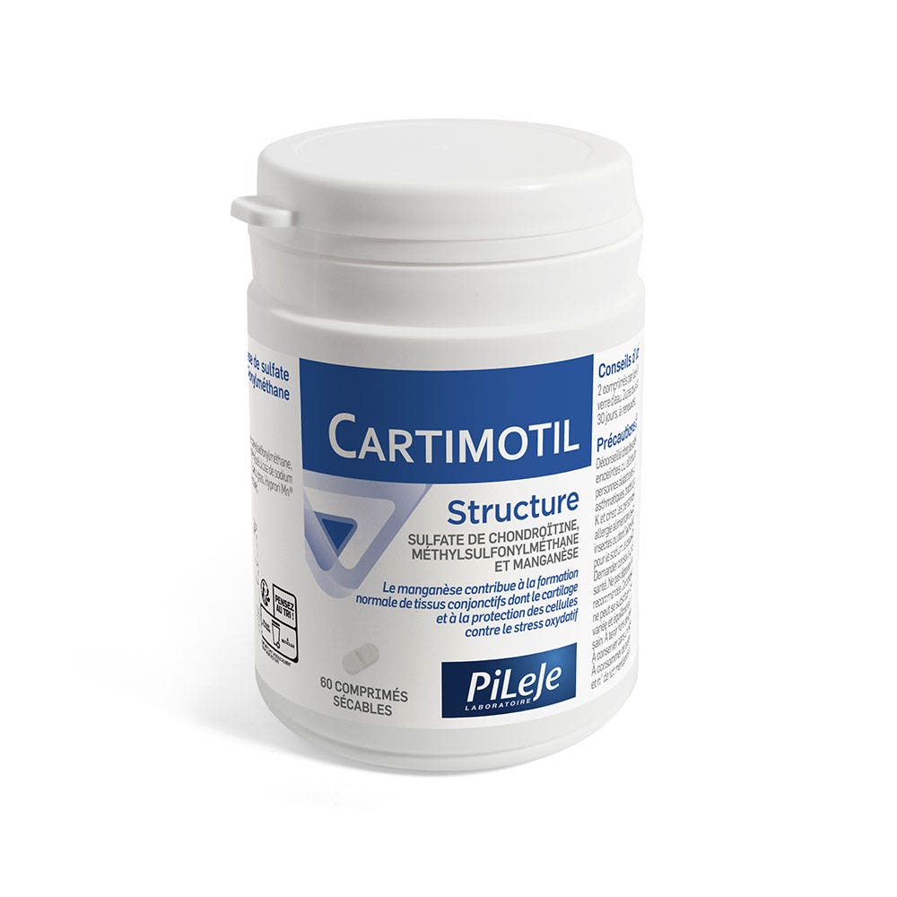 Pileje Cartimotil Structure 60 divisible tablets - Easypara