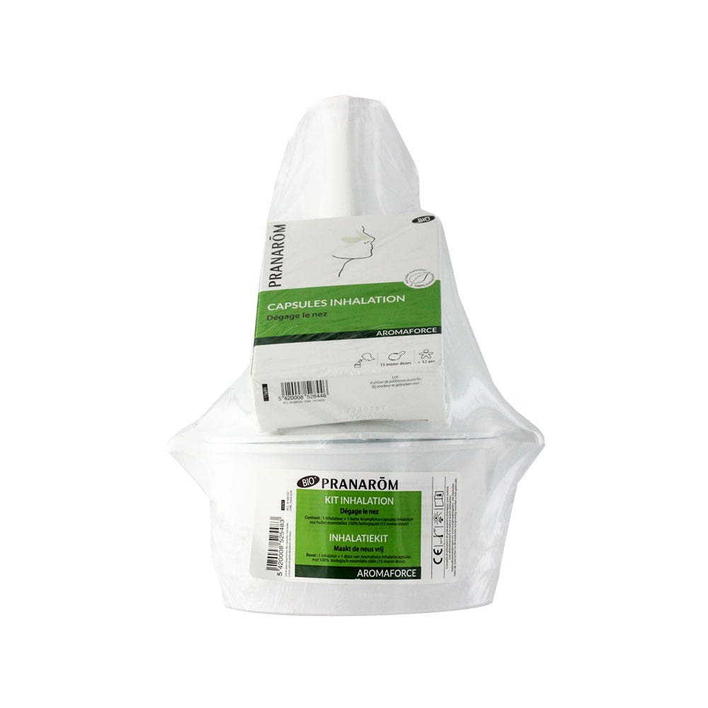 Pranarôm Aromaforce Inhalation Kit Clears the nose 1 inhaler + 15 ...