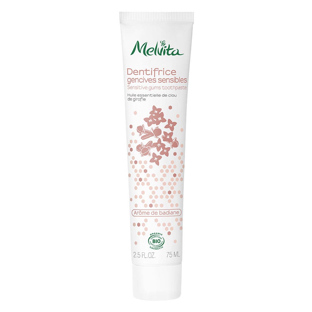 Melvita Toothpaste for sensitive gums with star anise 75ml - Easypara