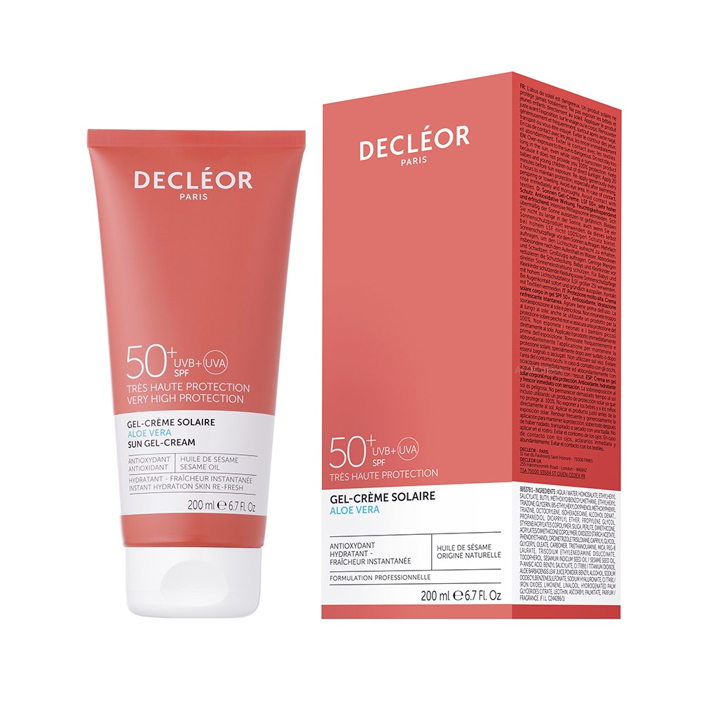 Decléor Aloe Vera Antioxidant moisturizing sun gel-cream SPF 50+ 200ml ...