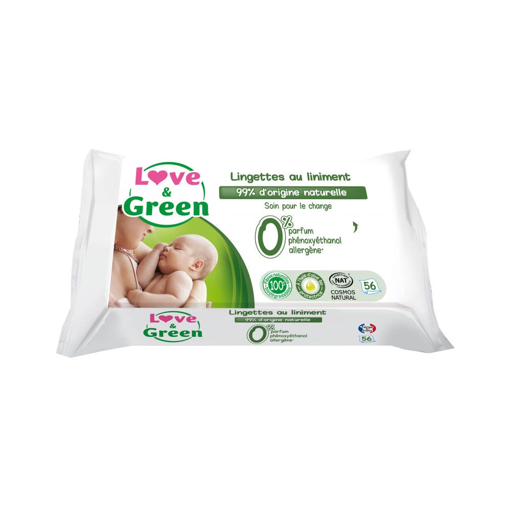 Love&Green Baby Liniment Changing Wipes 56 - Easypara