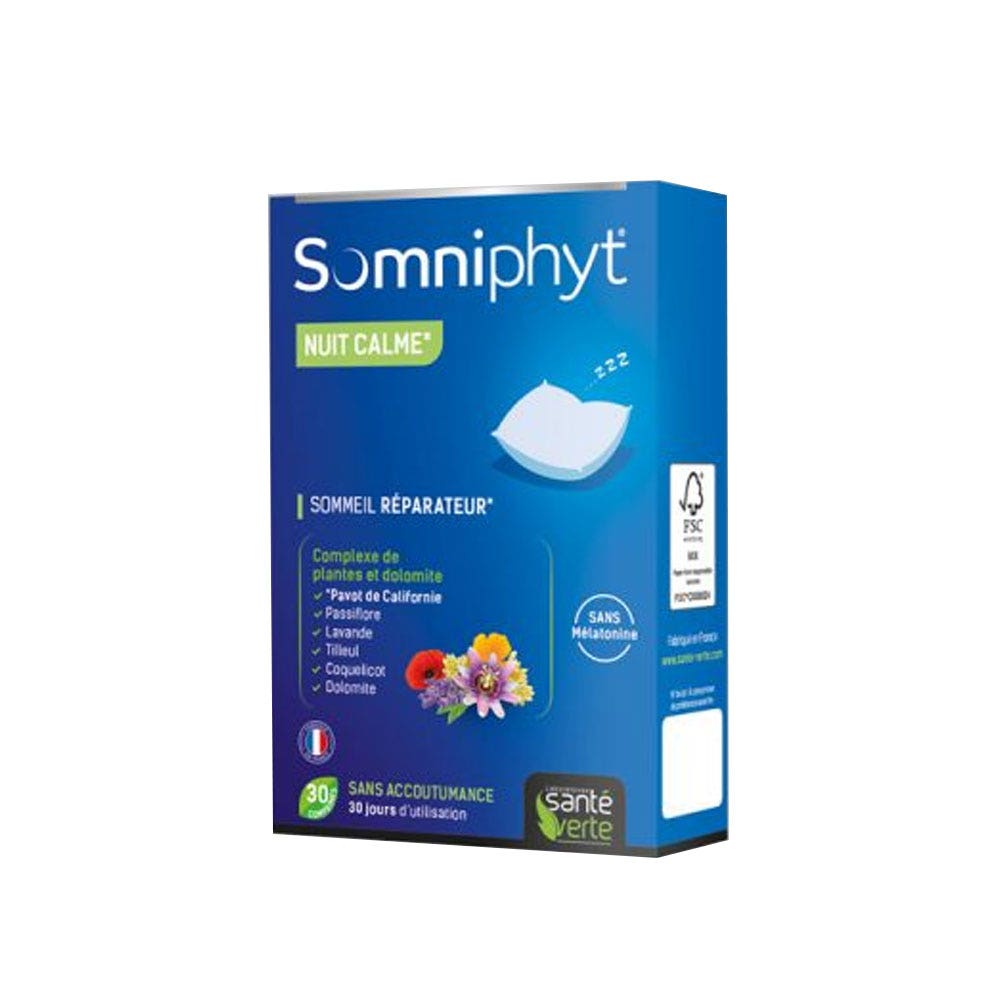 Sante Verte Somniphyt Quiet Night Restful Sleep 30 tablets - Easypara