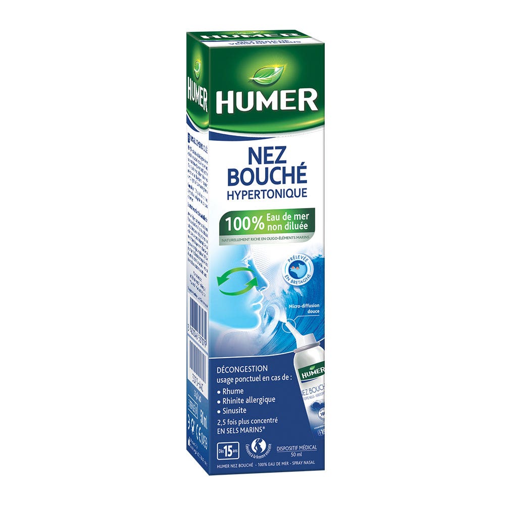 Humer Hypertonic Nose and Mouth Spray 50ml - Easypara