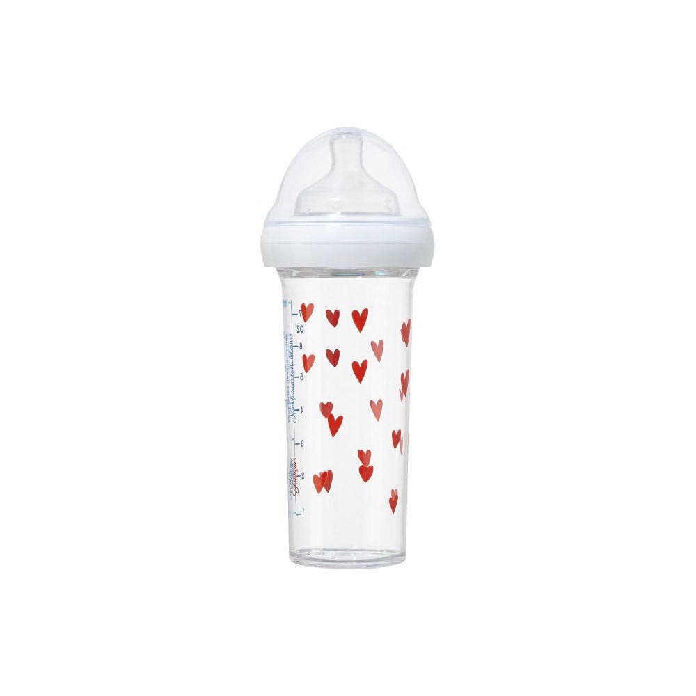 Le biberon français Hearts anti-colic feeding bottle From 0 to 6 months ...