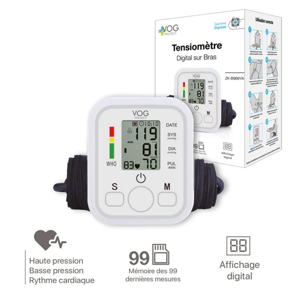 Vog Protect Vog Protect ZK-B869YA digital upper arm blood pressure ...